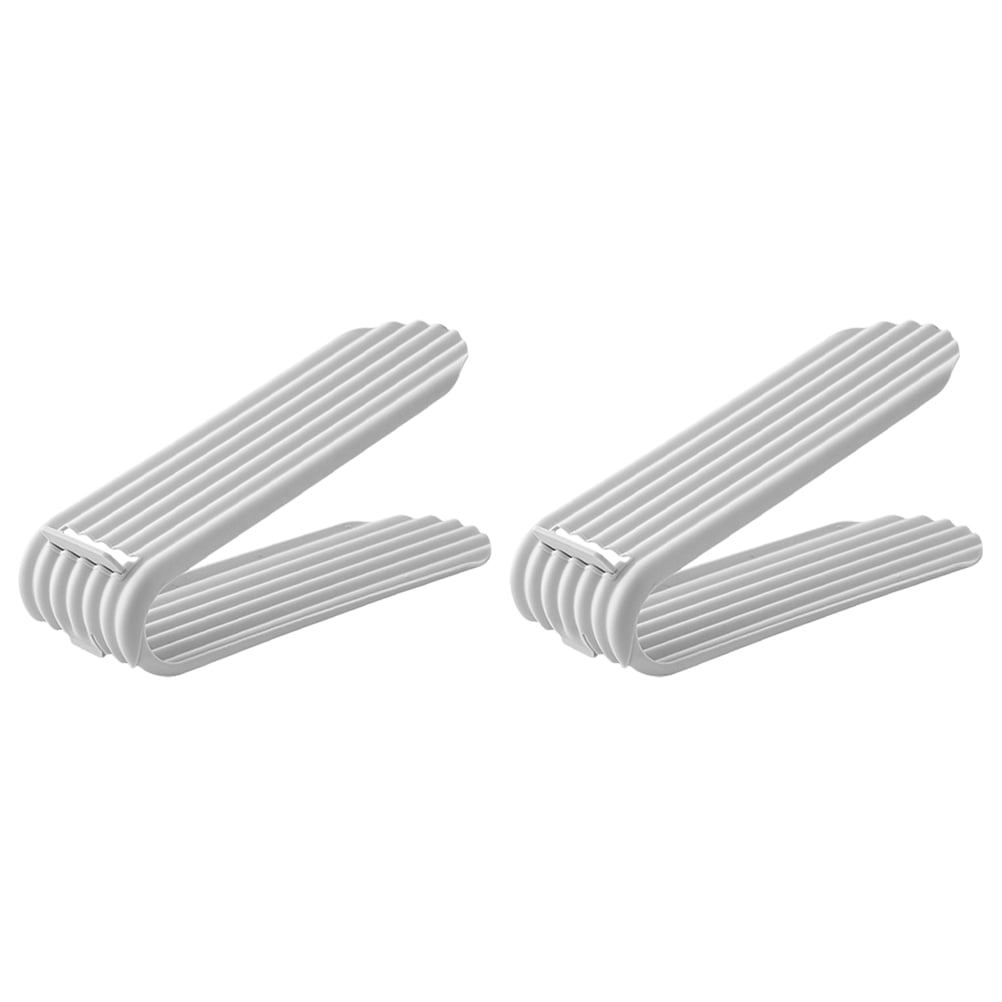 2pcs Space Saving Shoes Storage Rack Double Shoe Bracket Shoe Rack Shoe ...