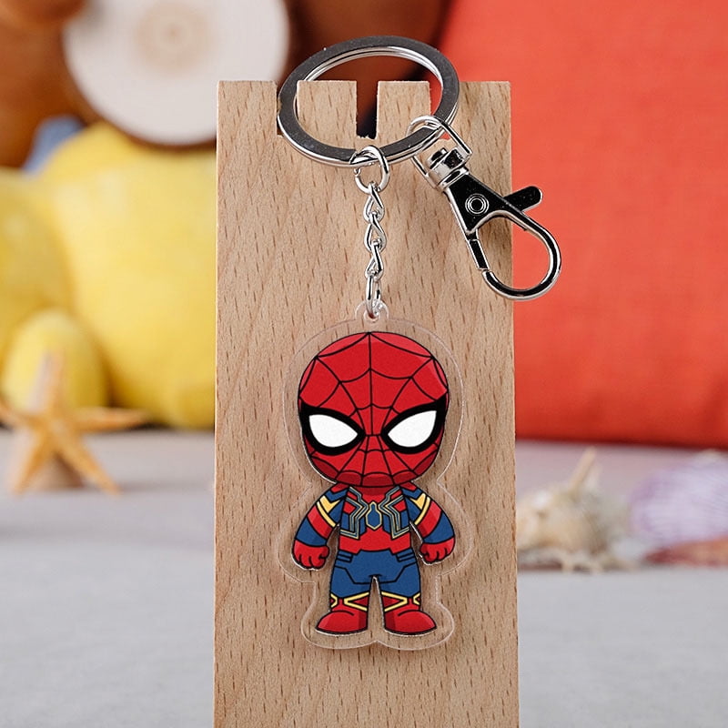 2pcs Spider-Man acrylic keychain, Venom Agent transparent pendant ...
