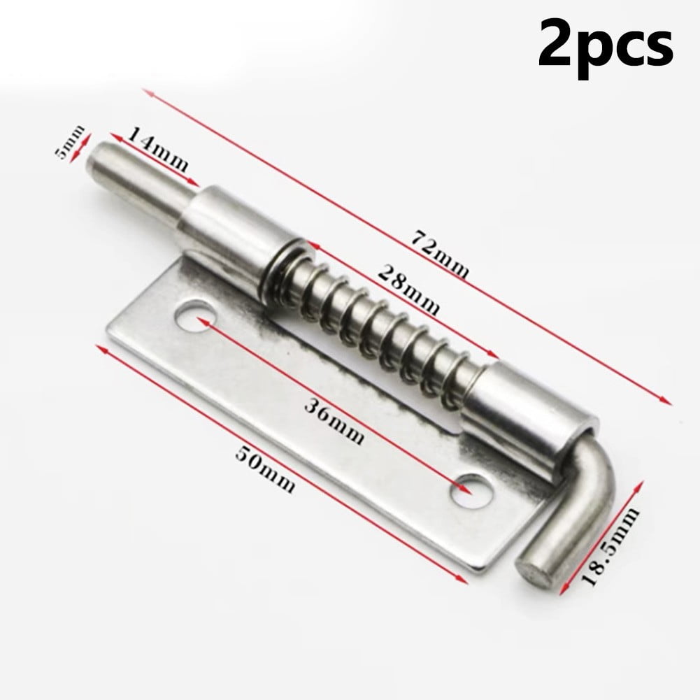 2pcs Spring Loaded Latches Security Bolt Latch Tone Door Cabinet Hinges ...