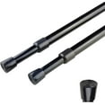 2pcs Spring Tension Curtain Rod，28-43 Inches Adjustable Expandable ...