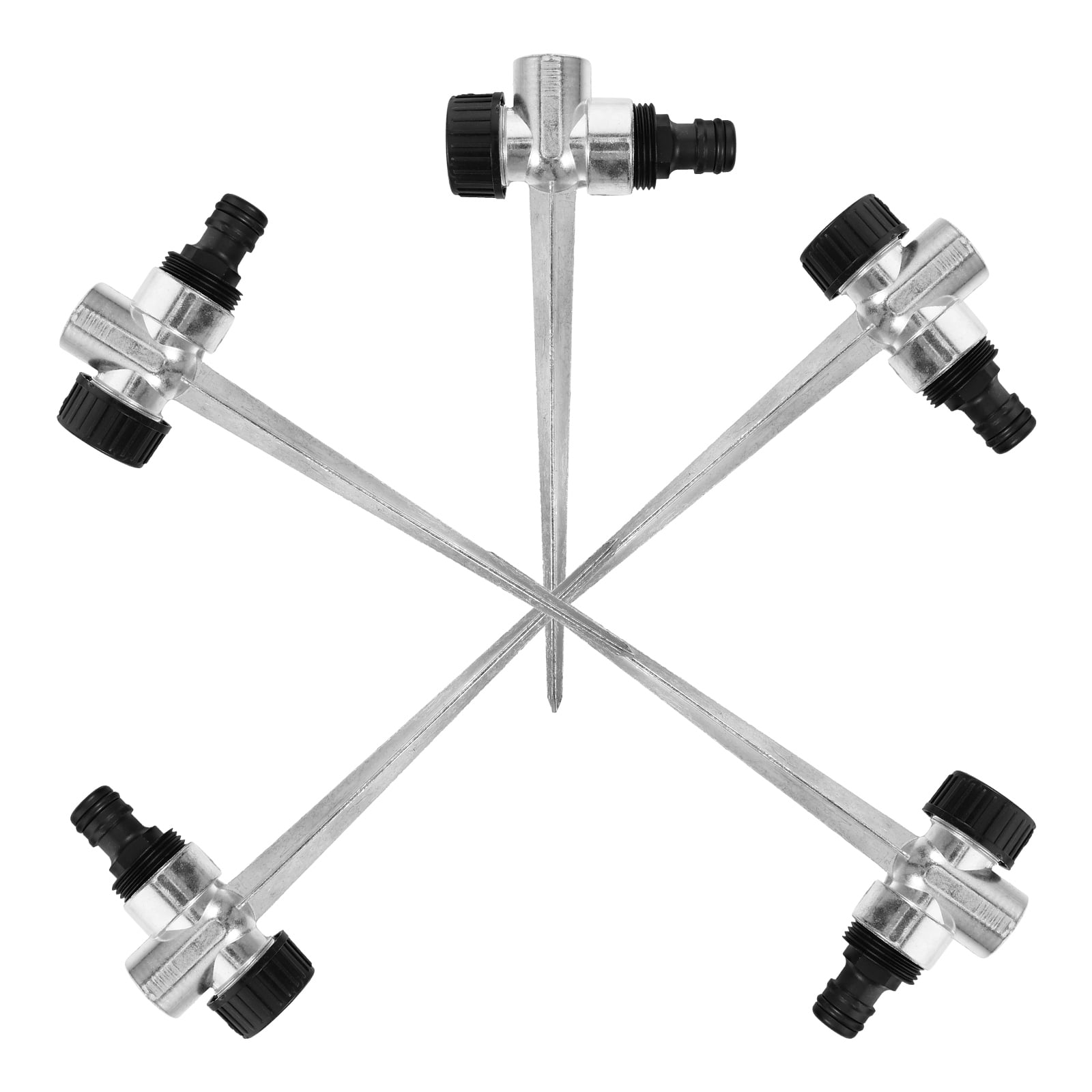 Lawn Sprinkler Bases for Home Silver Plastic 2pcs Efficient Watering ...