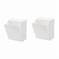 2pcs Square Wall-Hung Storage Box Bathroom Semi-Flip Paper Towel ...
