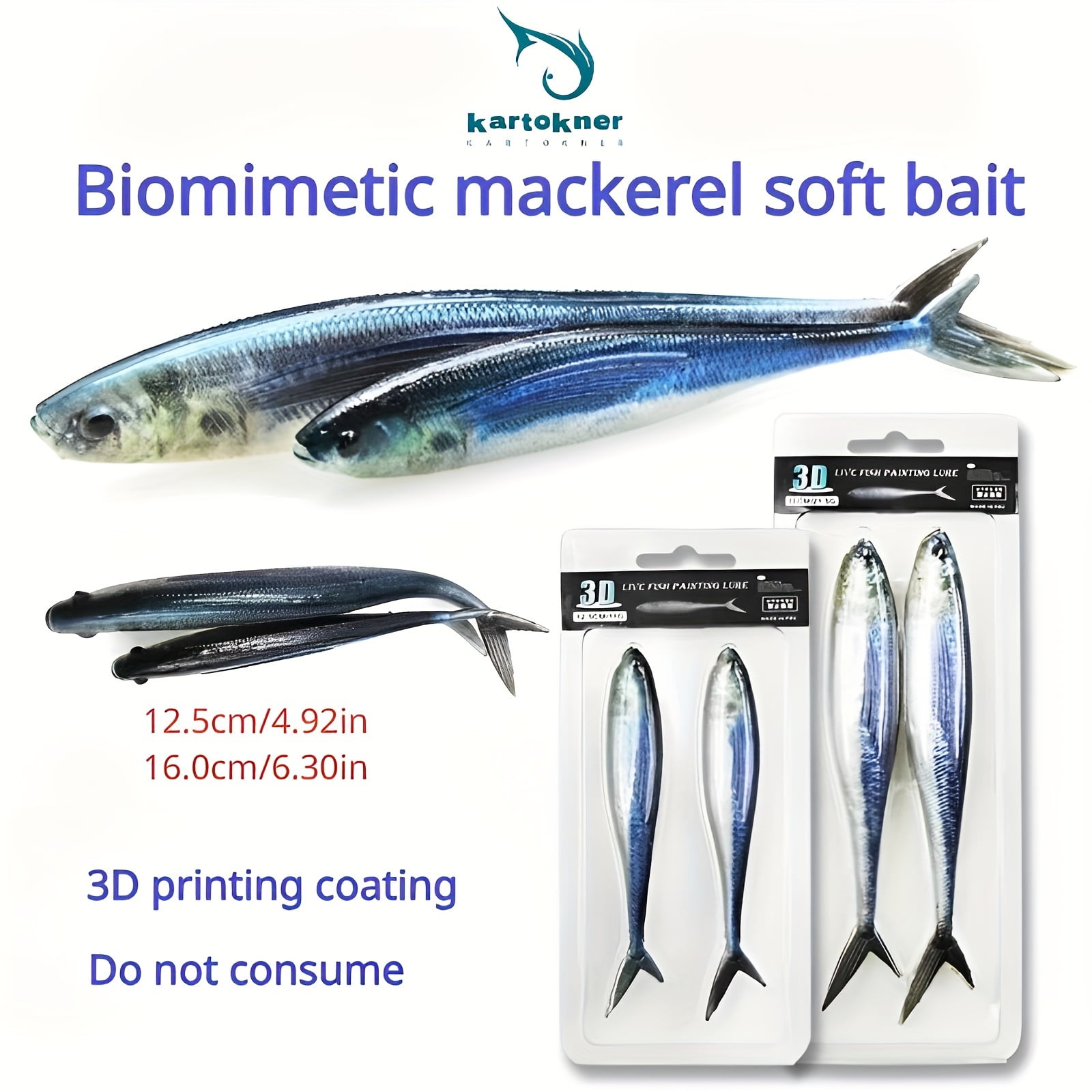 2pcs Squid Fishing Lures, Soft Baits PVC Squid Jig, Squid Shape ...