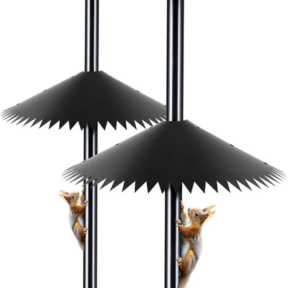 2pcs Squirrel Baffle for Bird Feeder Pole, Outdoor Pole Mount Birds ...