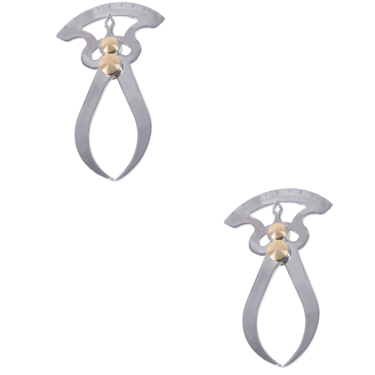 2pcs Stainless Calipers ID Dividers Portable External Outside Calipers ...