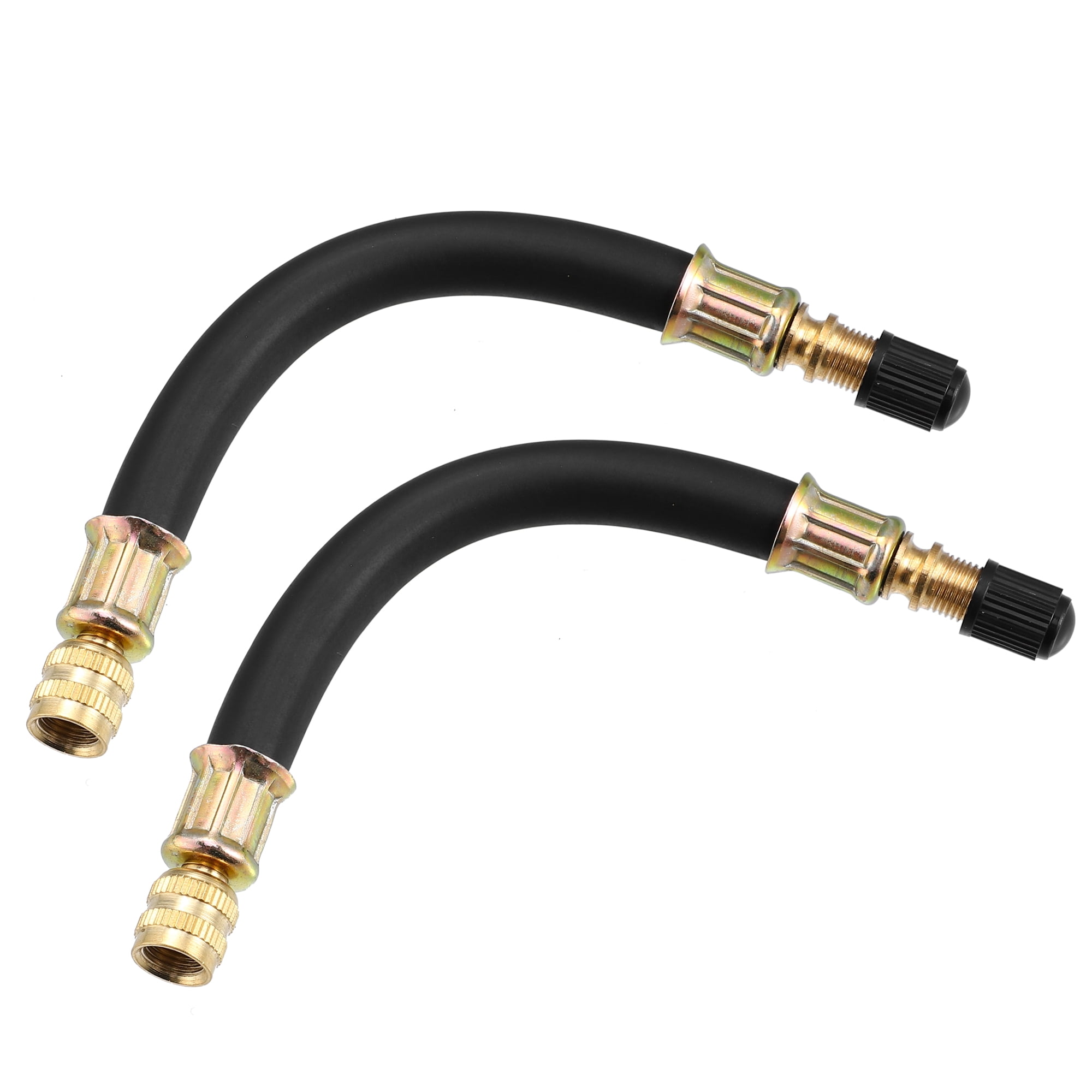 2pcs Stainless Steel 15cm 6" Car Tire Valve Connect Pipe Air Inflator ...
