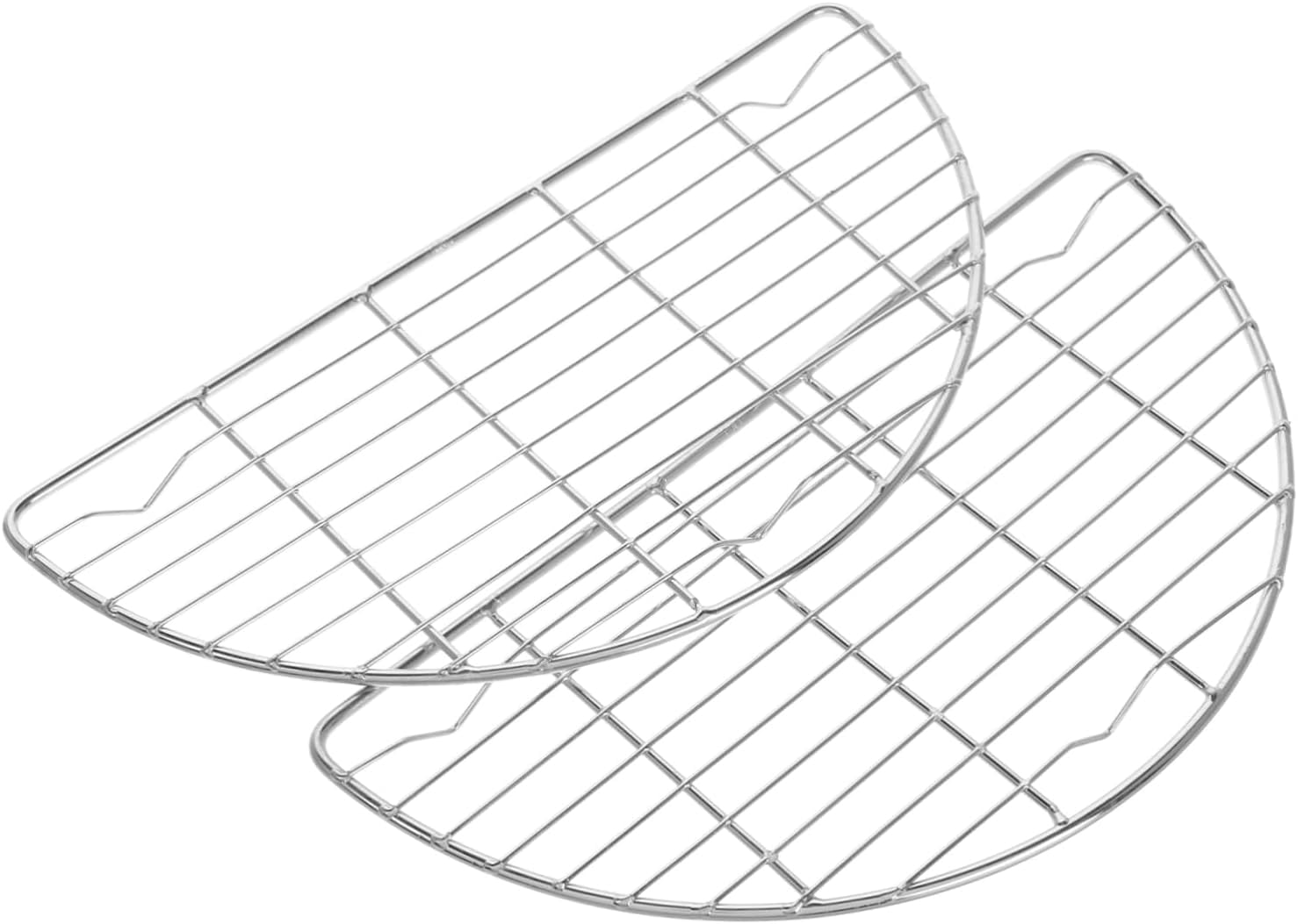 2pcs Stainless Steel Baking Rack Half Round Cooling Rack for Airfryer ...