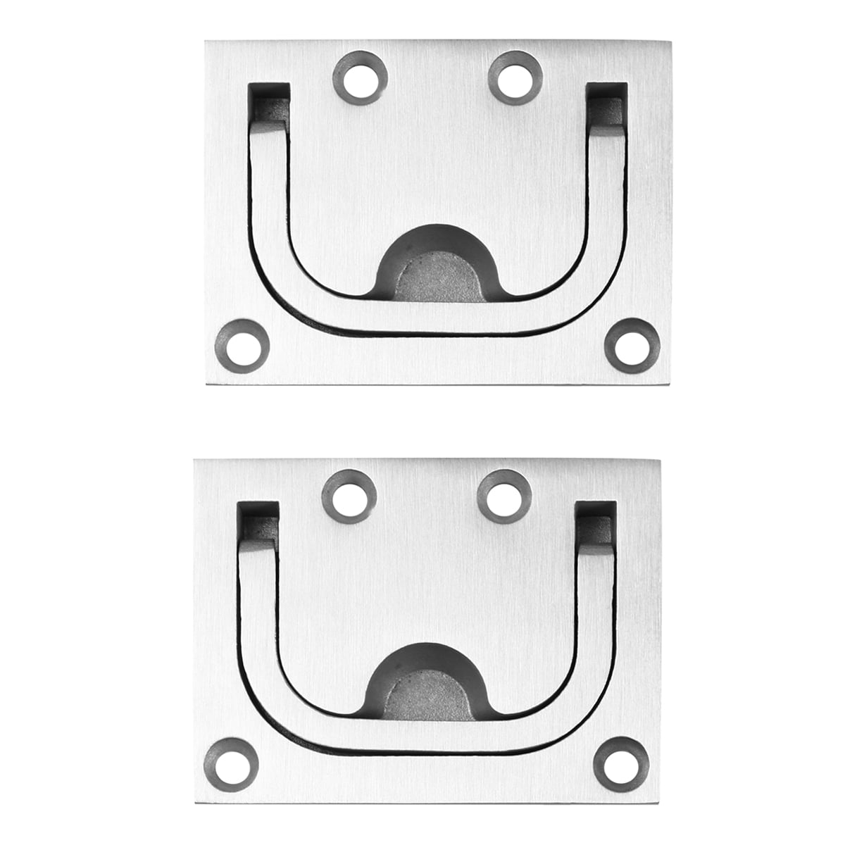 2pcs Stainless Steel Boat Hatch Pull Rings Flush Lifting Handle with 8 ...
