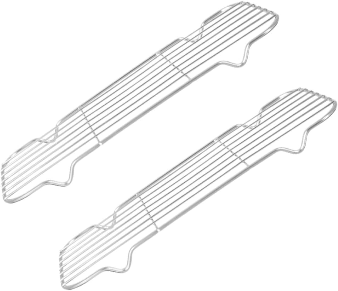 2pcs Stainless Steel Cooking Rack Heavy Duty Cooling and Draining Rack ...
