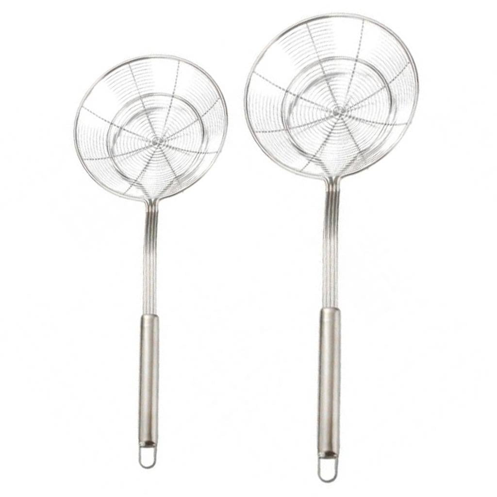 Walmart 2pcs Stainless Steel Spider Strainer Ladle for Cooking, Deep ...