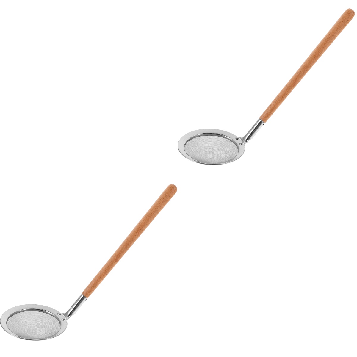2pcs Stainless Steel Fine Mesh Strainer Kitchen Cooking Mesh Colander ...