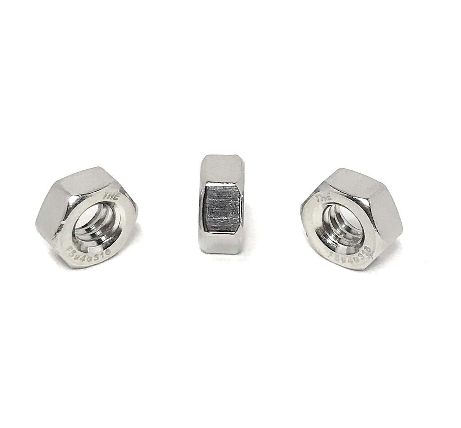 2pcs Stainless Steel Finished Hex Nuts - 316 Marine Grade Hex Nuts (25 Pieces) - Walmart.com