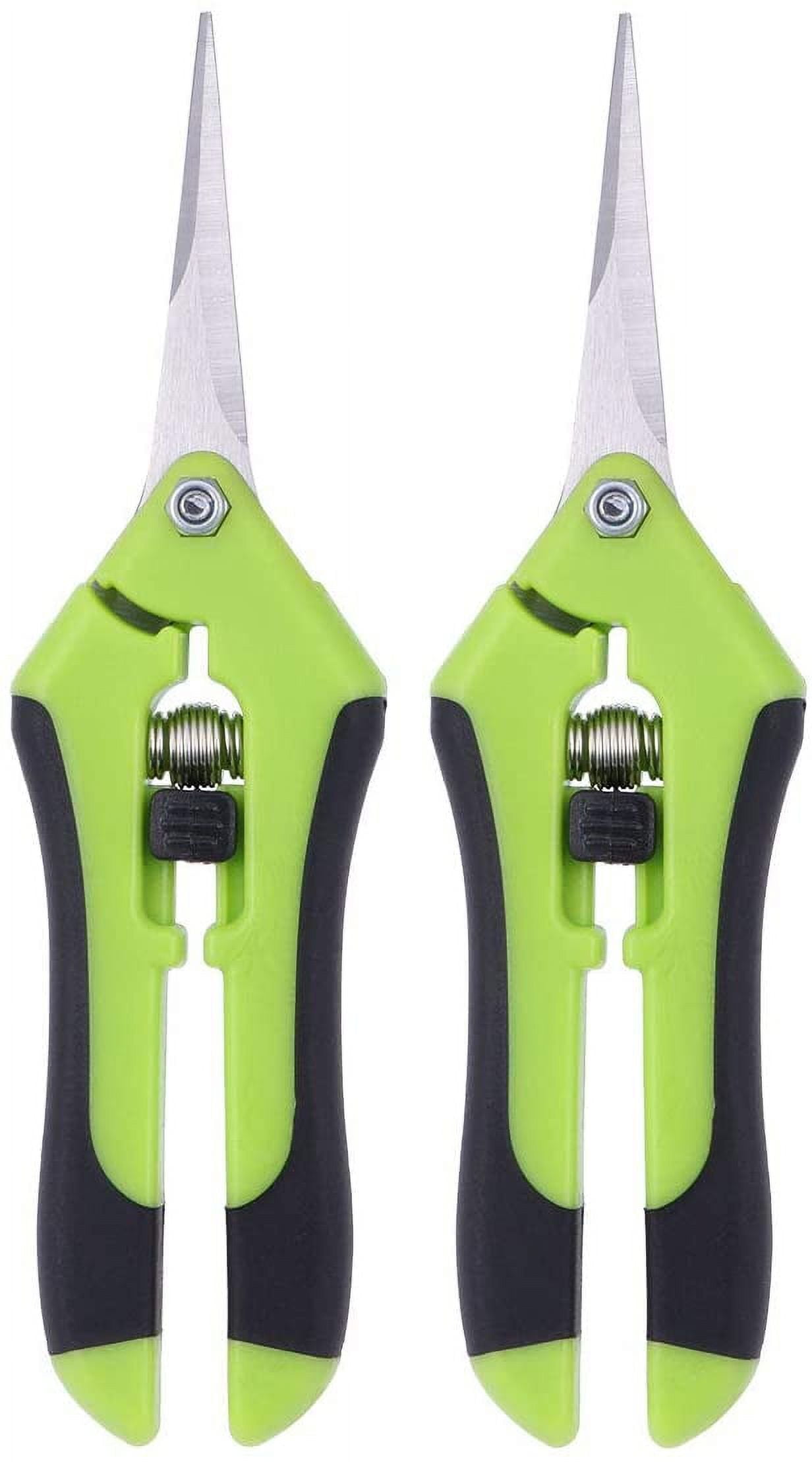 2pcs Stainless Steel Garden Scissors for Plants, Professional Hand ...