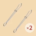 2pcs Stainless Steel Garment Clips Sewing DIY Tools Elastic Band Tape ...