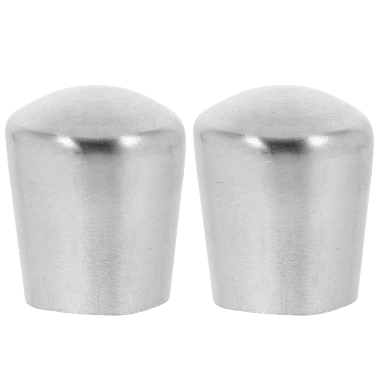 Raindrops MLINS 2pcs Brushed Stainless Steel Handrail End Caps for Wood Rail Stair Accessories ...