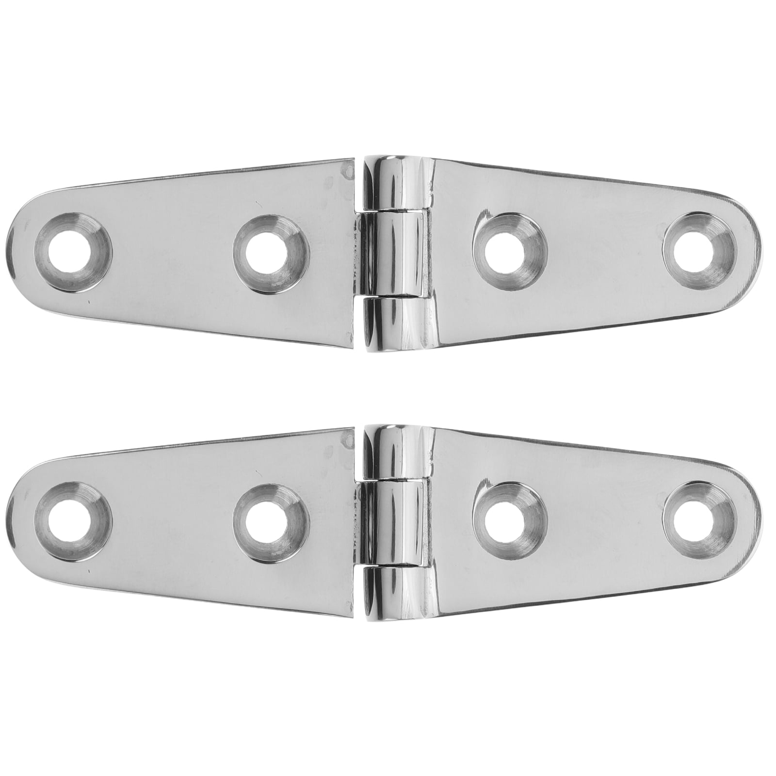 2pcs Stainless Steel Marine Hinges Boat Hardware 4-Hole metal hinge ...