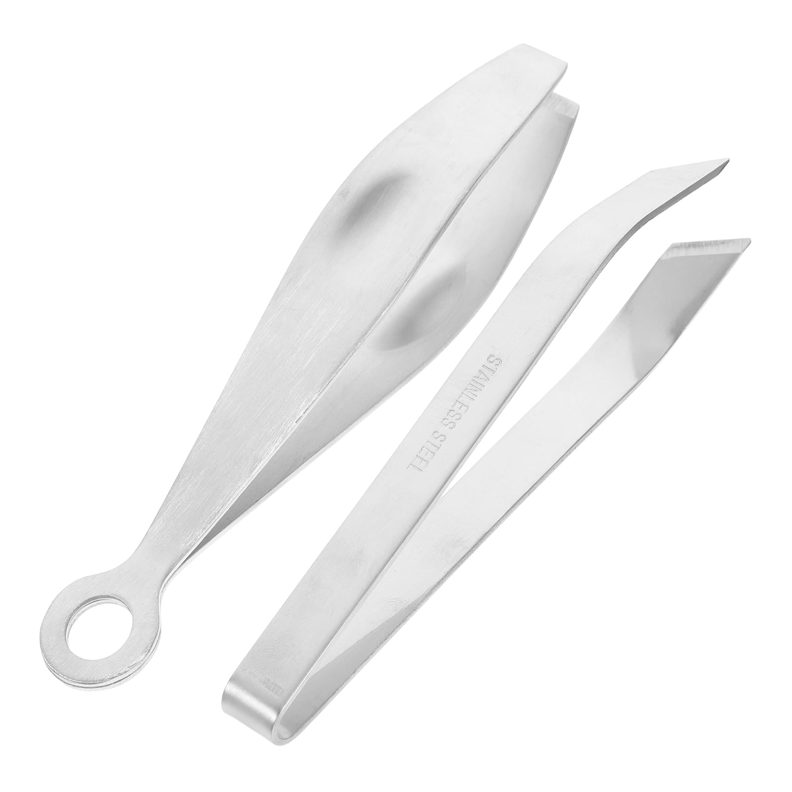 2pcs Stainless Steel Pig Hair Removers Practical Duck Hair Tweezer Pig ...