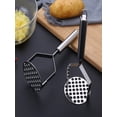 2pcs Stainless Steel Potato Masher Home Mashed Potato Ricer Kitchen ...