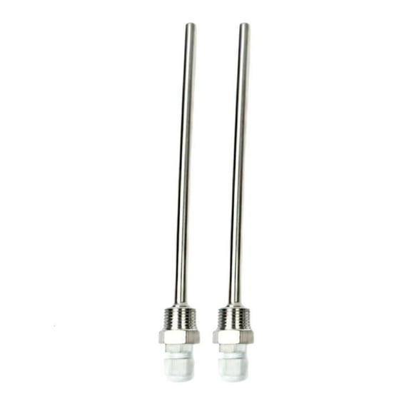 2pcs Stainless Steel Probe Water Tanks Protective Shell Temperature ...