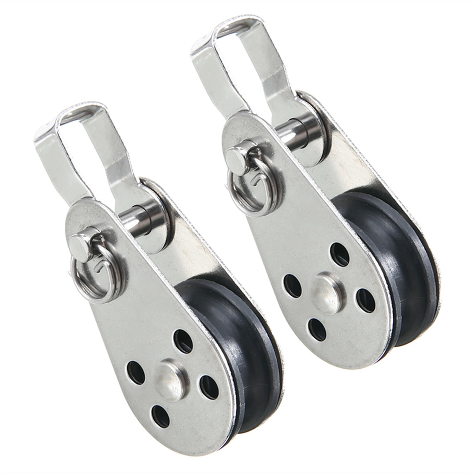2pcs Stainless Steel Pulley Bearing Pulleys 25mm Single Wheel Swivel ...