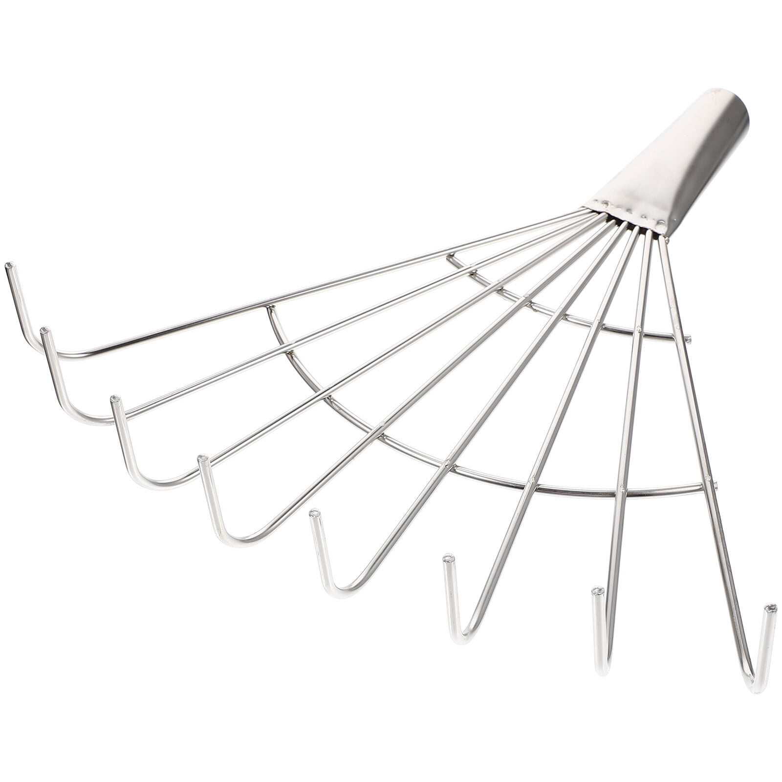 Eease 2pcs Stainless Steel Rake Leaf Rake Fallen Leaves Rake Garden ...