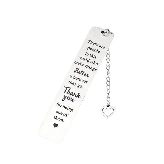 2pcs Stainless Steel Ruler Bookmark - Inspirational Text Metal ...