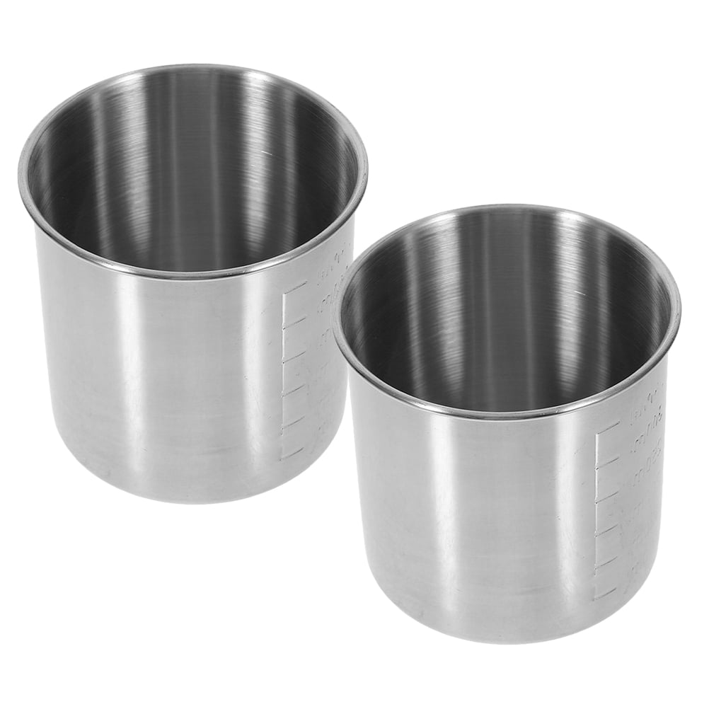 2 Pcs Measuring Cup Cups Double-headed Mixer Rice Measurement White ...
