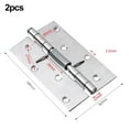 2pcs Stainless Steel Self Closing Spring Door Internal Hinge 6 Mounting ...