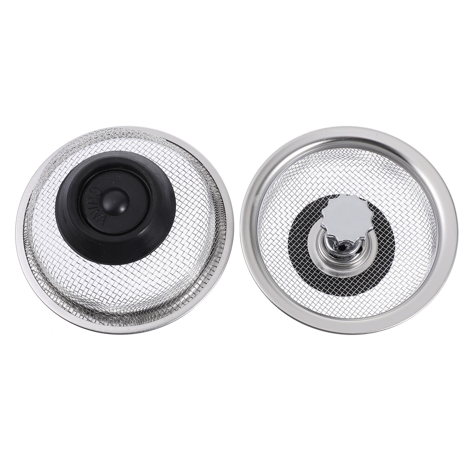 2pcs Stainless Steel Sink Drain Strainer Kitchen Sink Stopper Sink ...