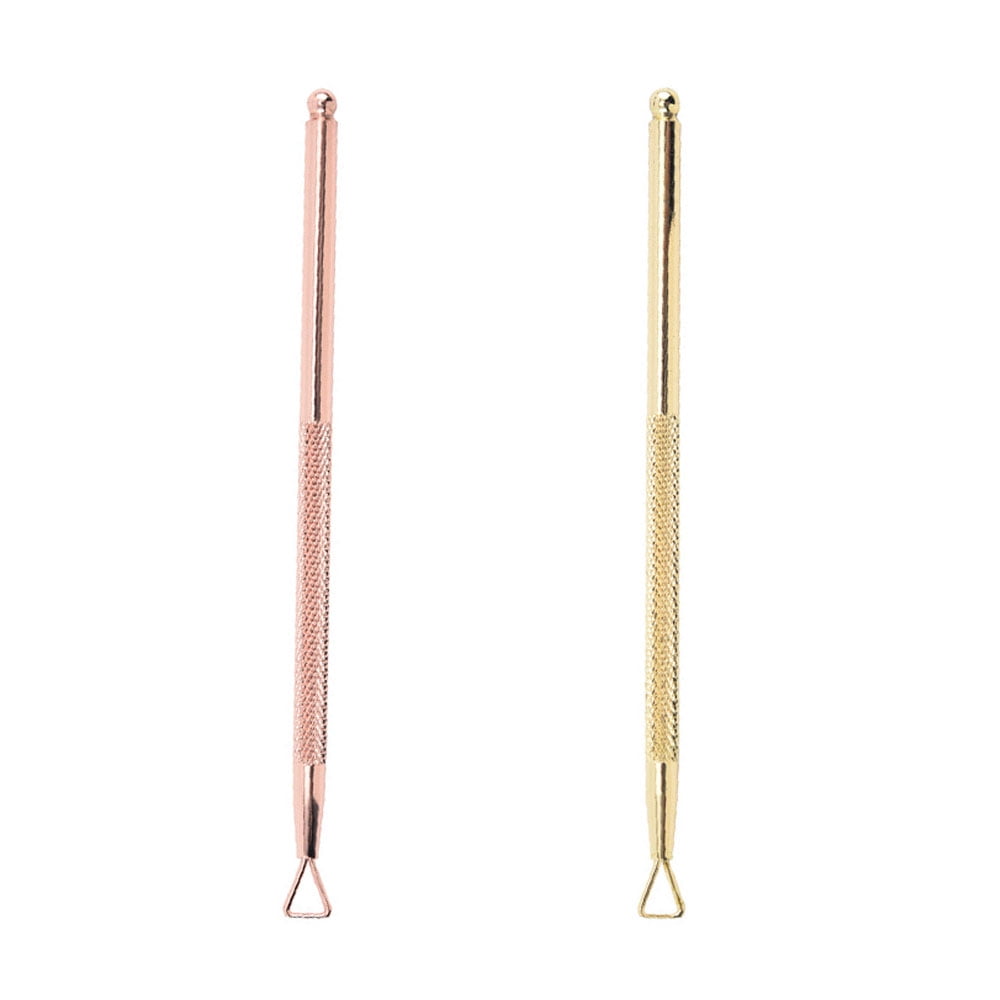 2pcs Stainless Steel Triangle Cuticle Nail Pusher Peeler Scraper Remove ...