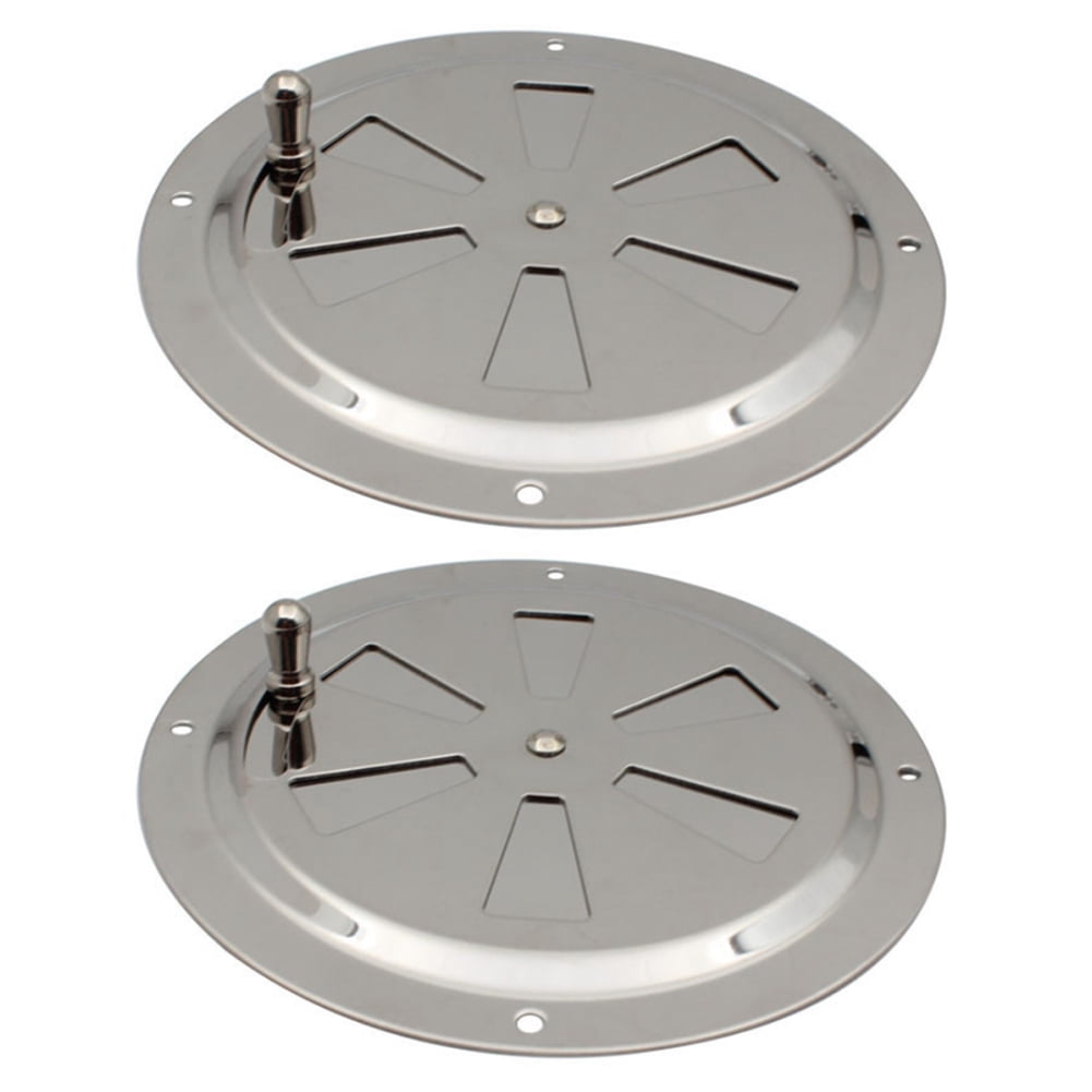 2pcs Stainless Steel Ventilation Plate Round Opening and Closing ...