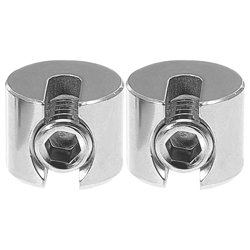 2pcs Stainless Steel Wire Rope Clamp M8x3 Slotted Chuck Cable Fastener ...