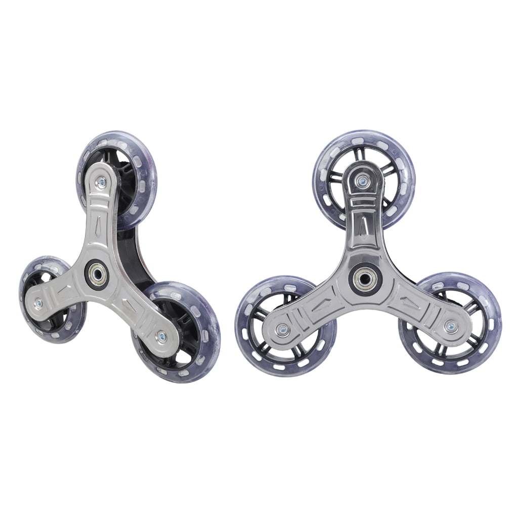 2pcs Stair Climbing Wheel Foldable Replacement Triangular Designs Stair ...