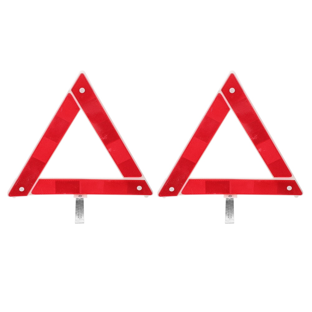 2pcs Standard Emergency Triangles Warning Triangles For Vehicles ...