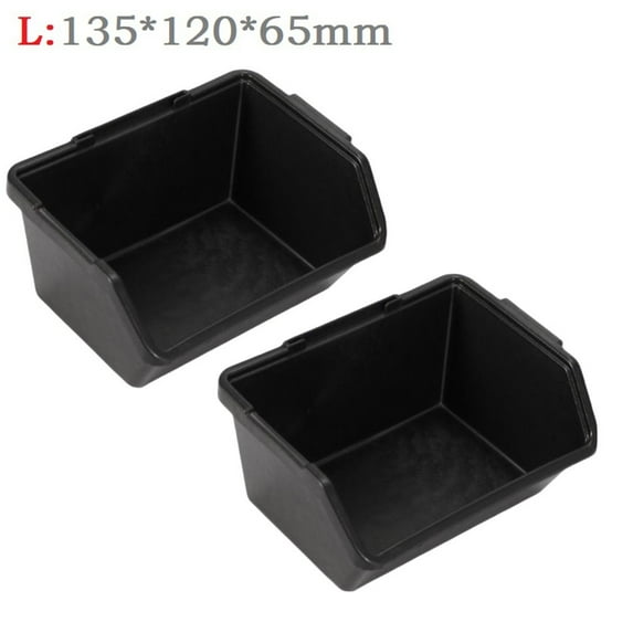 2pcs Storage Parts Box Workshop Goods Shelves Organizer Bin Screw Parts ...