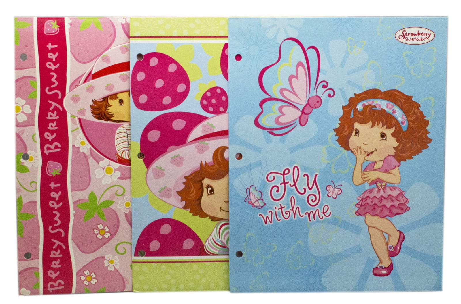 Strawberry Shortcake 2pcs School Folder Set - 9.25 Wide x 12 Tall Inch ...