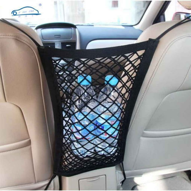 2pcs Strong Elastic Car Mesh Net Bag Between Car Organizer Seat Back ...