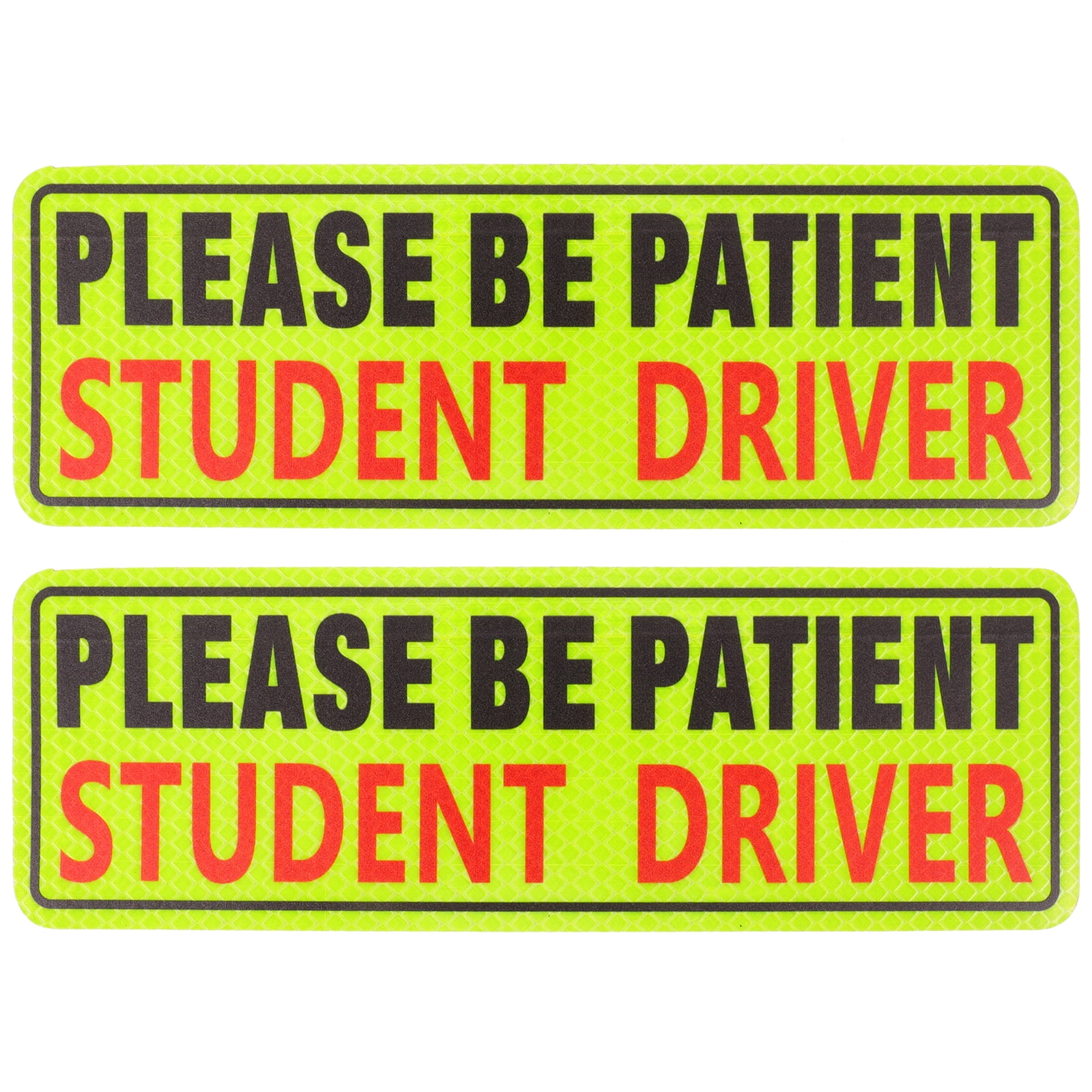 2pcs Student Driver Car Stickers Novice Car Stickers Practicing Driver ...
