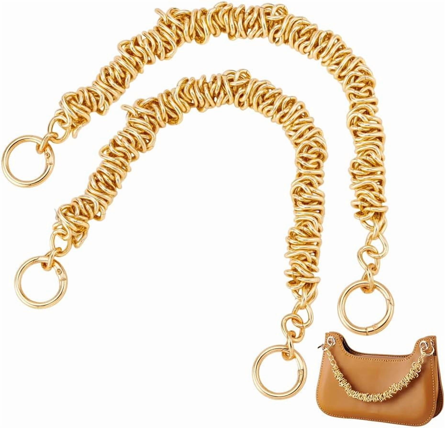 2pcs Stylish Purse Handle Chains Bag Chain Straps Unique Purse with ...