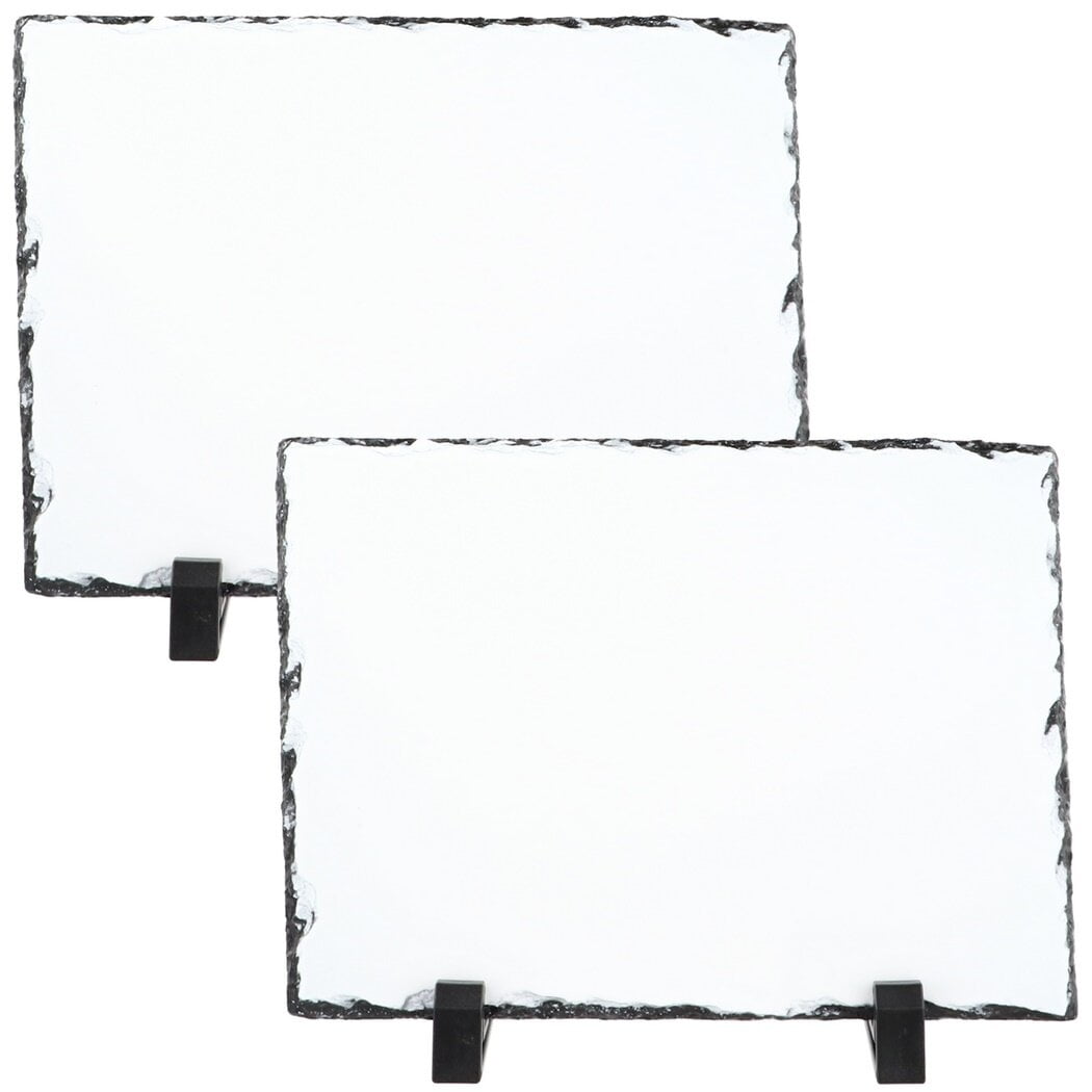 2pcs Sublimation Blank Slate, Rock Stone Photo Frame, Heat Transfer ...