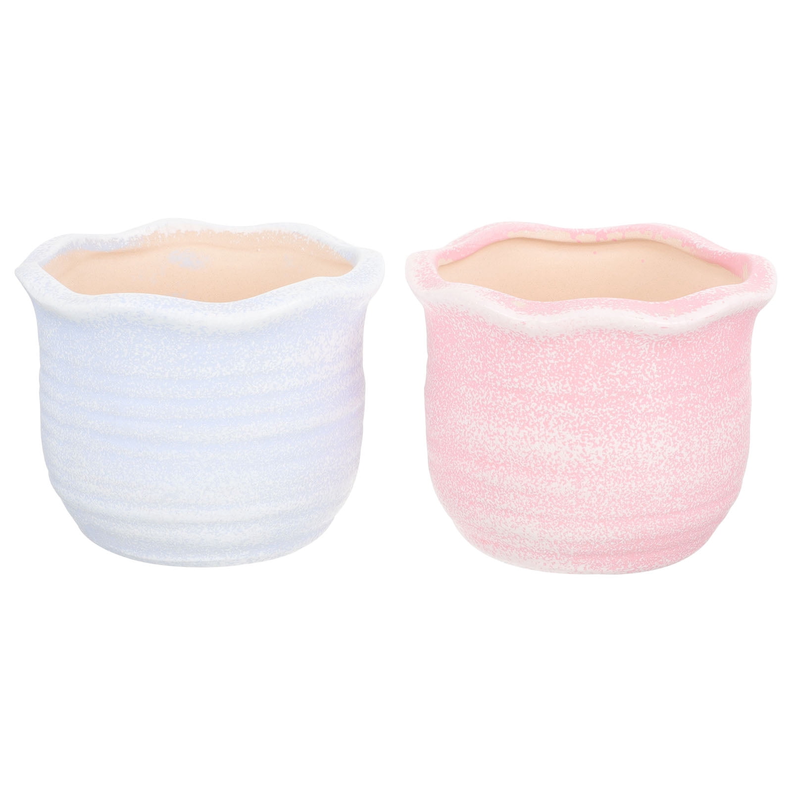 2pcs Succulent Pot Ceramic Planter Pots Portable Succulents Planter ...