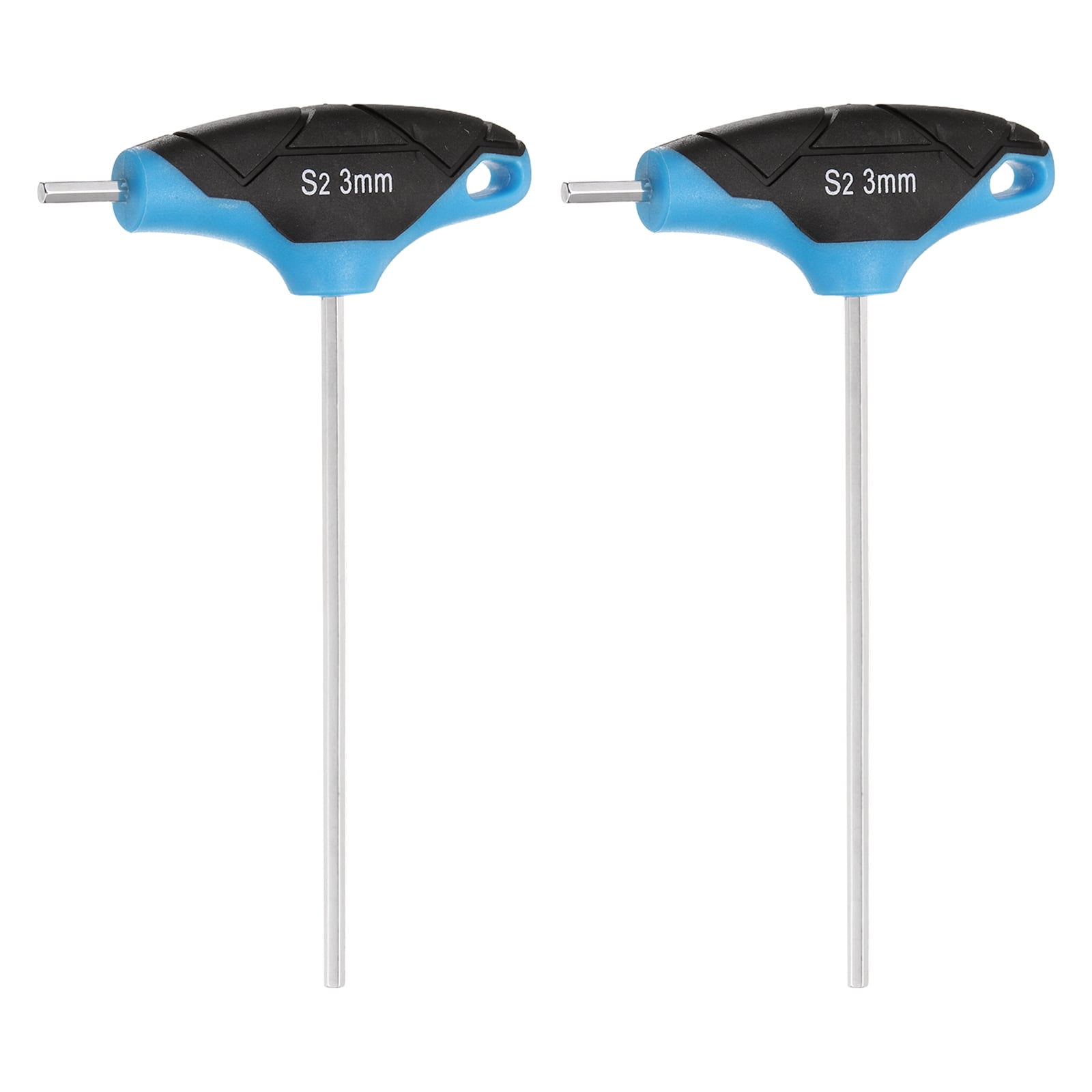 2pcs T-Handle Hex Key Wrench 3mm 125mm Long Metric S2 Steel T-Key Inner ...