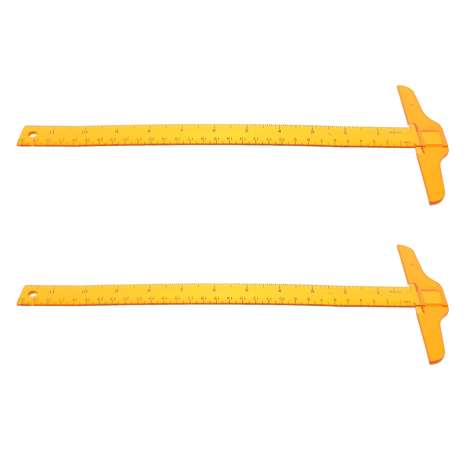 2pcs T Shape Rulers Double Scale Ruler Plastic Measuring Ruler Measuring Tool - Walmart.com