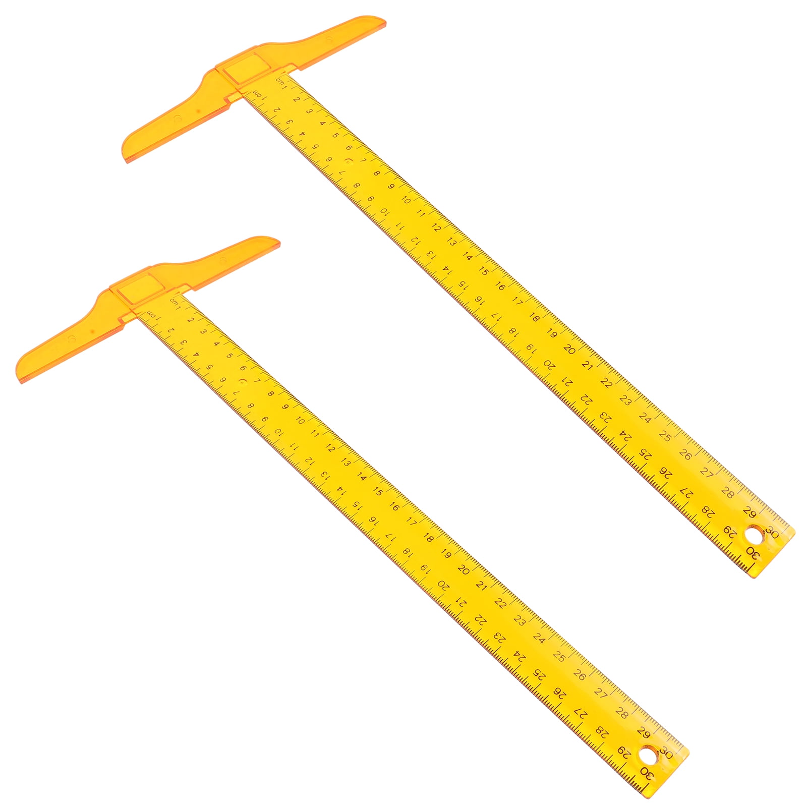 2pcs T Square Ruler Plastic Drafting T Square Versatile Measurement ...