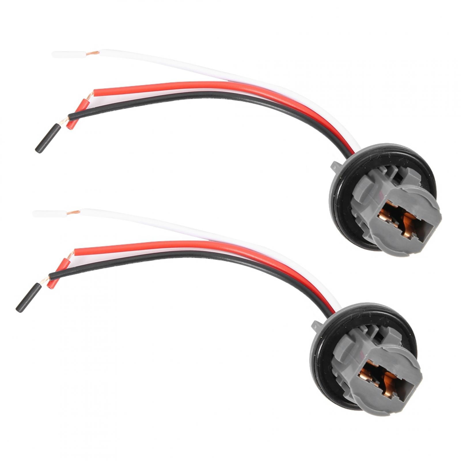 2pcs T20 Plug 7443 Car Light Bulb Holder Plug Adapter LED Brake Light ...
