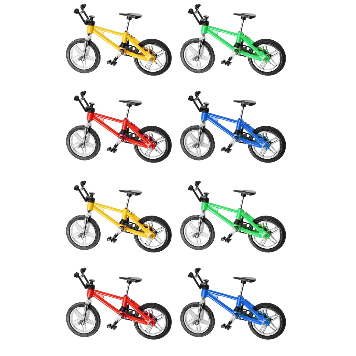2pcs TOYMYTOY 4Pcs 1:18 Miniature Finger Mountain Bike Model Toy Mini ...