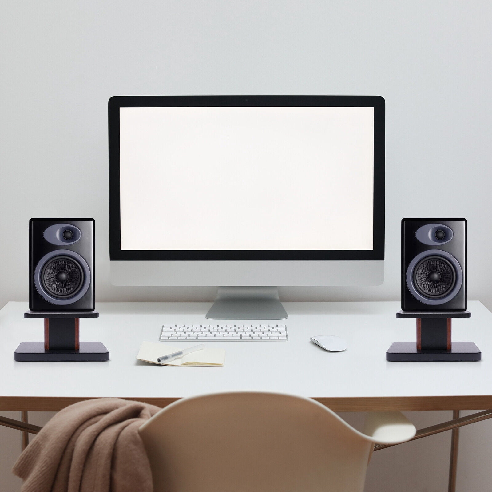 2pcs Tabletop Speaker Studio Monitor Stand Bookshelf Desktop Computer ...