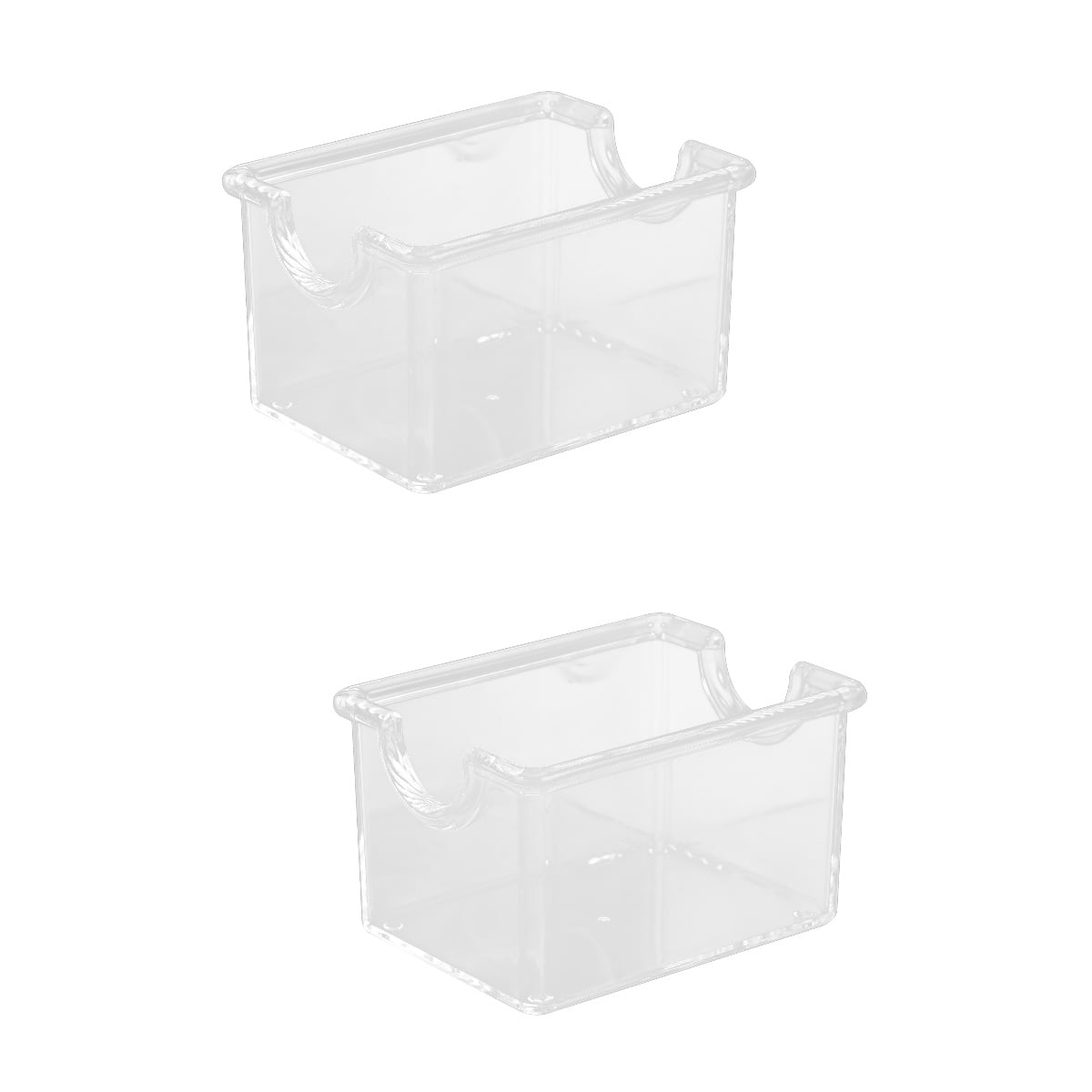 2pcs Small Acrylic Tea Bag Holder Desktop Packet Box Sugar Bag ...