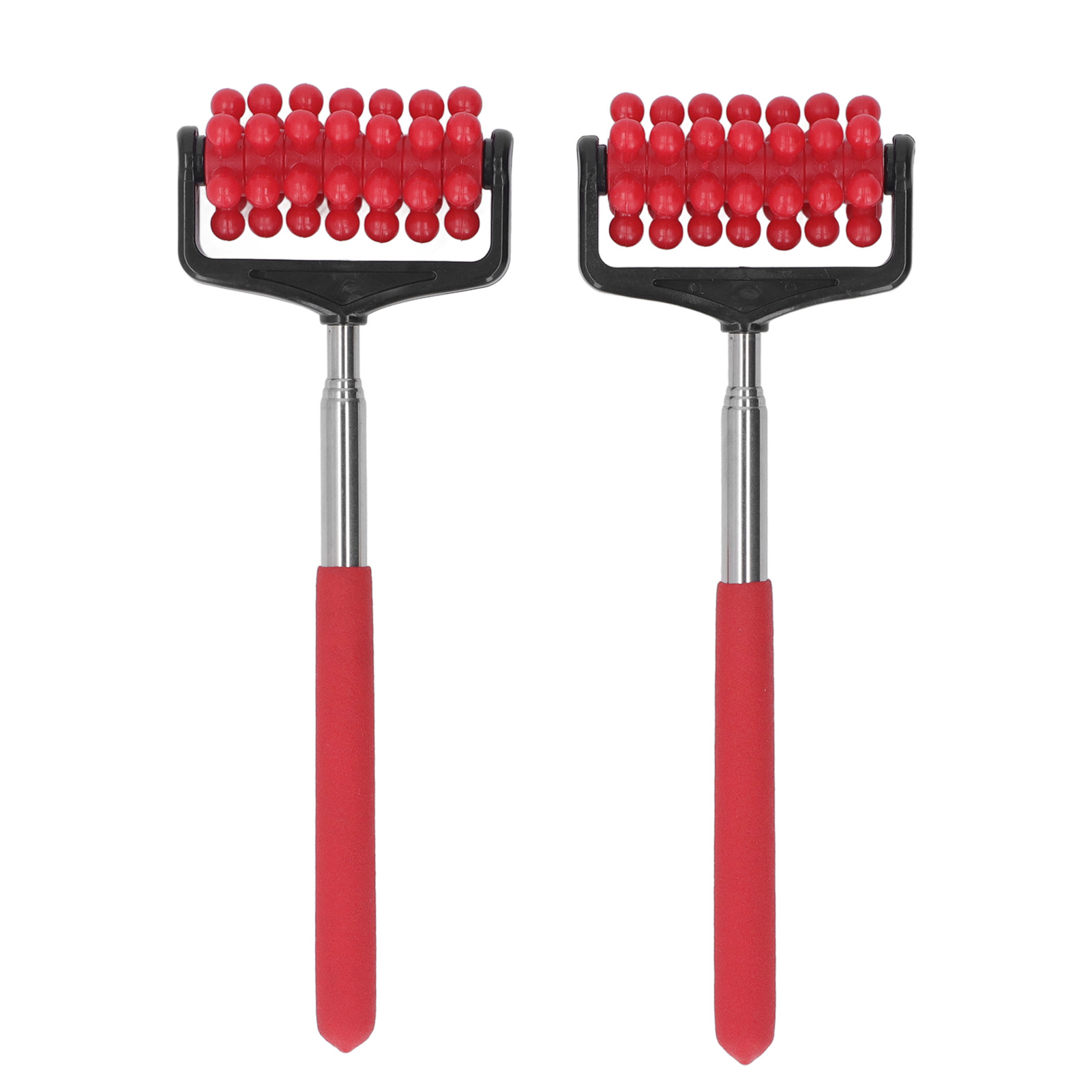 2pcs Telescopic Back Massage Roller Relieve Fatigue Adjustable Back ...