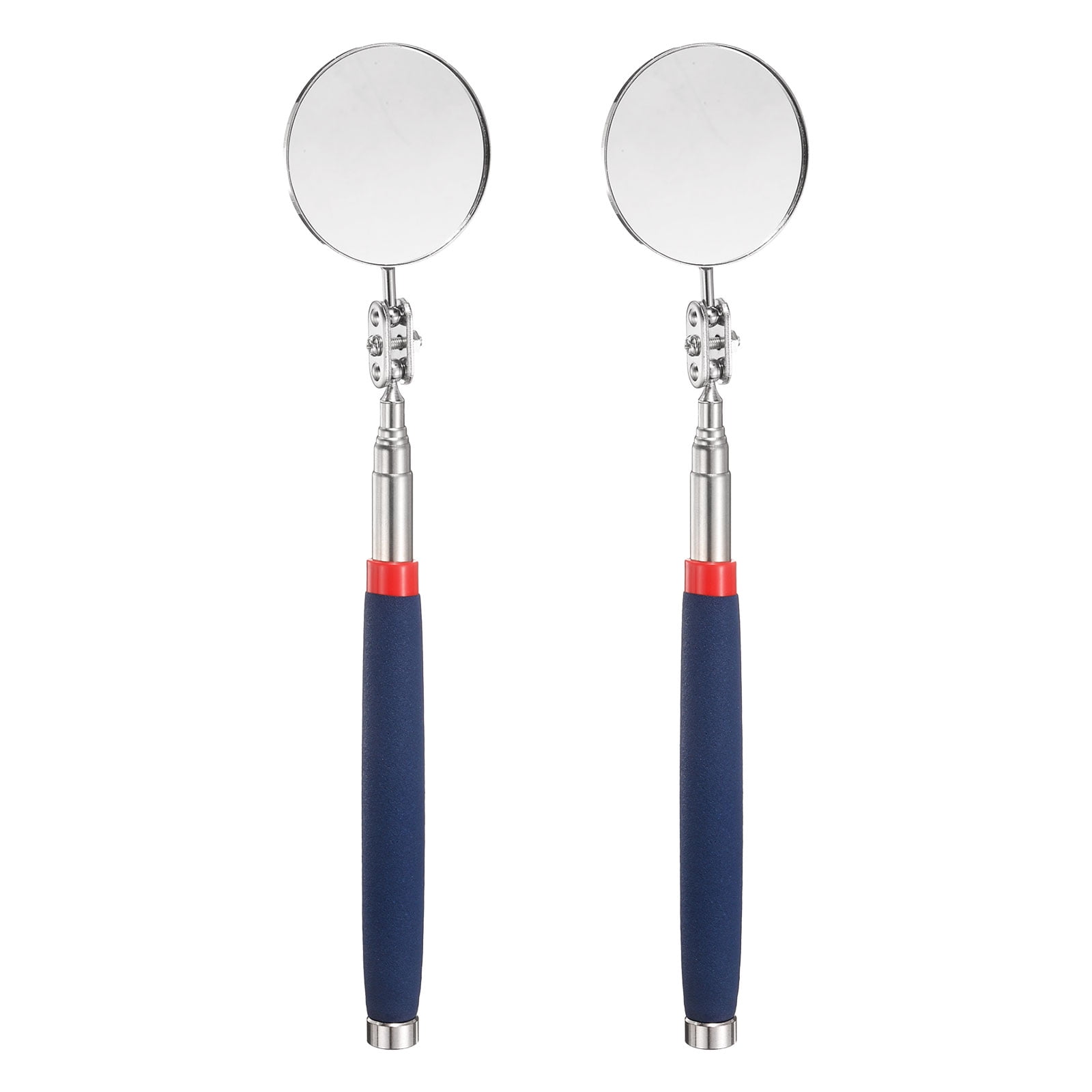 2pcs Telescoping Inspection Mirror 2" Round 9.8" to 28.3" 360 Degree ...